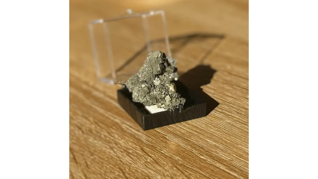 🌑Pyrite Specimen Display Box - Mystic MoonLight